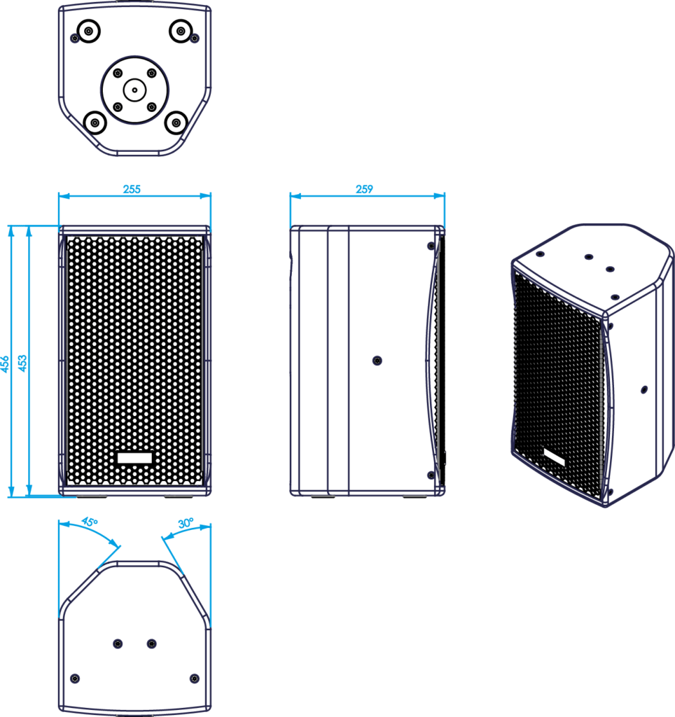 BS-8: Compact, two-way passive cabinet | Lynx Pro Audio