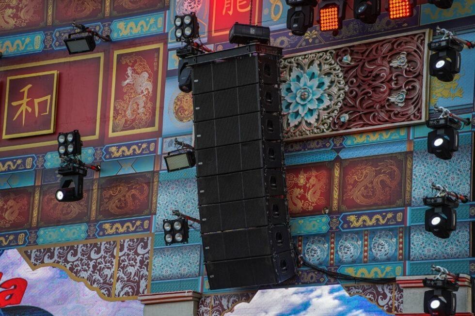 Lynx Pro Audio line arrays at the Medusa Festival Lynx Pro Audio