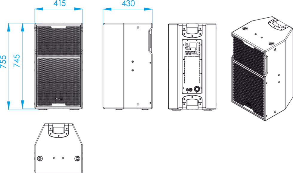 CPS-14 Series Coaxial Point Source | Lynx Pro Audio